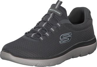 Skechers Herren Summits Slip On Sneaker, Charcoal Mesh Trim, 39 EU