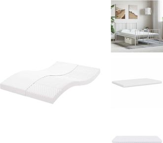 vidaXL Schaumstoffmatratze Wei&szlig; 120x220 cm 7-Zonen H&auml;rtegrad 20 ild - Schaumstoffmatratze - Schaumstoffmatratzen - Matratze - K&uuml;hlmatratze