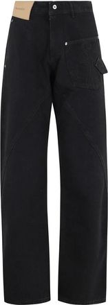 J.W.Anderson Femme, Jeans, Noir, Taille: W25 Twisted Workwear Jeans