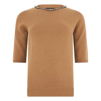 Fabiana Filippi Damen, Strickwaren, Beige, SGr&ouml;&szlig;e