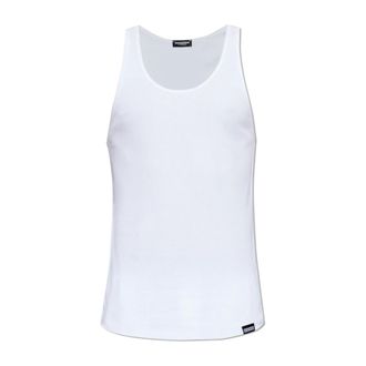 Dsquared2 Homme, Tops, Blanc, Taille: XL D&eacute;bardeur c&ocirc;tel&eacute;