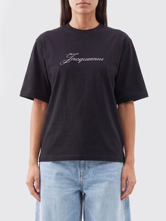 Jacquemus Baumwoll-T-Shirt mit kontrastierendem Logo und &uuml;berschnittenen Schultern