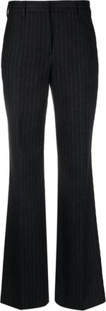 Dries Van Noten Femme, Pantalons, Gris, Taille: 36 FR Pantalon large &agrave; rayures