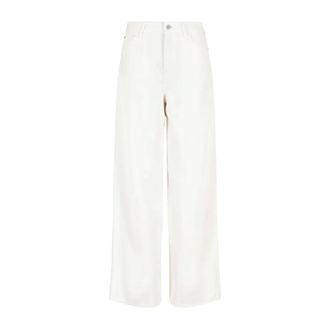 Emporio Armani Femme, Pantalons, Blanc, Taille: W29 Pantalon Large