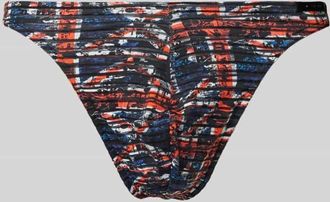 HOM Slim Fit Slip mit Strukturmuster Modell Malcom