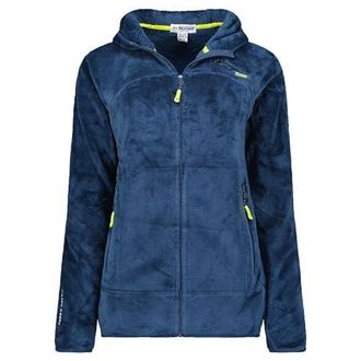 Geographical Norway Upalood Lady - Polaire &eacute;paisse Femme Chaude Capuche Fermeture Zip - Veste Automne Hiver Printemps Chaud Femmes - Longues Manches Vetement Pull Fourrur
