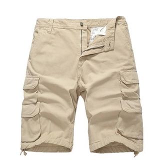 Generic Short cargo pour homme avec cordon de serrage, kaki, 42