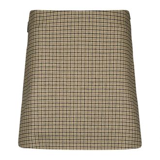 Moncler Karierter Minirock - - Skirts - Damen - Beige - XS