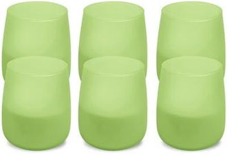 Spaas 6x Citronella Soft Glow Duftkerze, 38 Stunden - Pistaziengr&uuml;n - Asian Garden