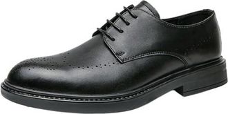 Generic Chaussures Oxford r&eacute;tro Classiques &agrave; Bout Golf for Hommes, Confortables et &eacute;l&eacute;gantes, en Cuir, Semelle compens&eacute;e