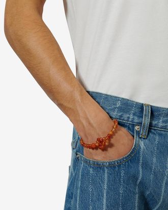 Isabel Marant Bracelet Noah - Homme - Orange Coquelicot-argent - Taille T2 - Isabel Marant