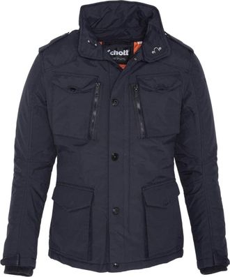 Schott NYC Herren Field Parka, Blau (Marineblau), (Herstellergröße: Taglia Produttore XXXL)