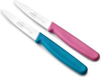Lacor 39080 - Küchenmesser Set, Professionelle Küchenmesser, 2-Teiliges Set, Schälermesser, Glatte Spitze, Edelstahl, Etern Serie, Klinge 9 cm, Blau und Mag