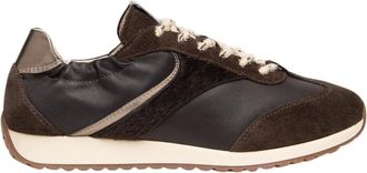 Nero Giardini Baskets en cuir &agrave; lacets - Femme - Chaussures - Brun - Taille: 36 EU