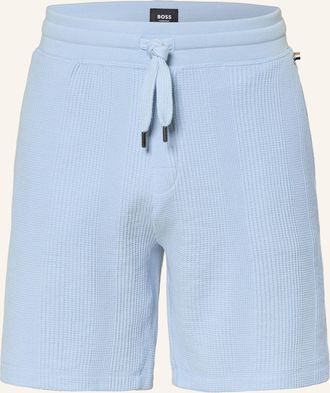 HUGO BOSS Schlafshorts Structure blau
