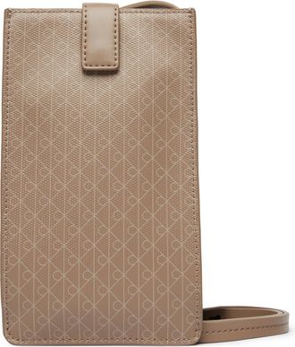 Calvin Klein Handytasche Calvin Klein Emblem Aop Phone Crossbody LV04F1115G Braun