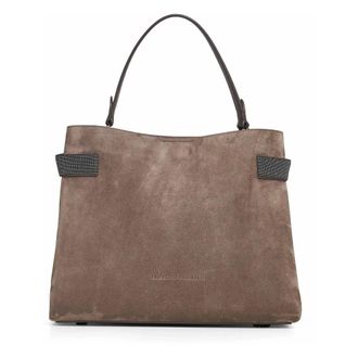 Brunello Cucinelli Femme, Sacs, Brun, Taille: ONE Size Essence Top-Handle Bag