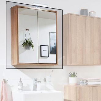 Fackelmann Finn Spiegelschrank 60cm - Ast-Eiche