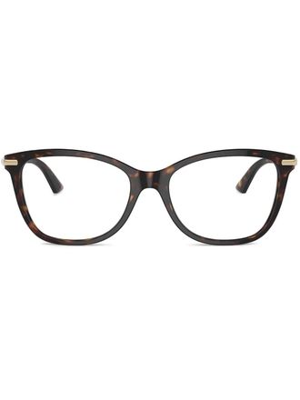 Jimmy Choo Eyewear Brille mit eckigem Gestell - Braun