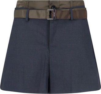 sacai Wool Blend Shorts
