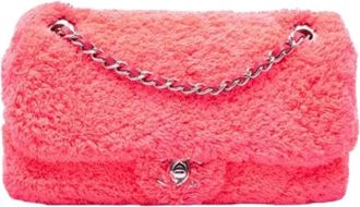 Chanel Sac bandouli&egrave;re matelass&eacute; vintage en tissu &eacute;ponge pr&eacute;-poss&eacute;d&eacute; - Femme - Pre-owned - Rose - Taille: ONE Size