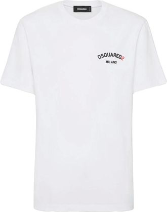 Dsquared2 Homme, Tops, Blanc, Taille: XL Chemise Blanche pour Homme