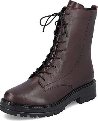 Remonte Femme Bottines D2278, Dame Bottines &agrave; Lacets,Semelle int&eacute;rieure Amovible,Bottes &agrave; Lacets,Bottes,Chukka Boot,Rot,41 EU / 7.5 UK