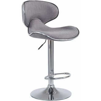 Clp Tabouret pivotant &eacute;l&eacute;gant et moderne en tissu finitions en m&eacute;tal diff&eacute;rentes couleurs colore : Gris clair