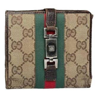 Gucci Pre-owned Baumwoll-Portemonnaie - - Pre-owned - Damen - Beige - ONE SIZE