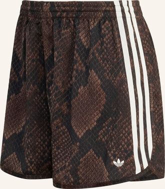 adidas Originals Adidas Originals Satinshorts Snake Print braun