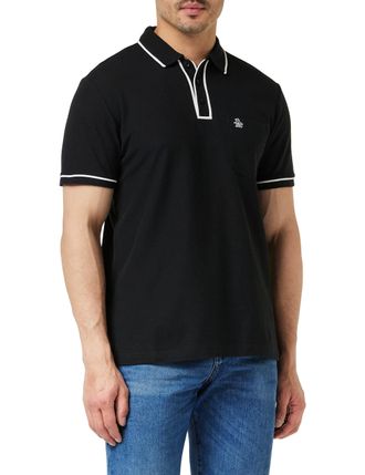 Original Penguin Herren Earl Polo Org PIQ St Polohemd, True Black, XXL