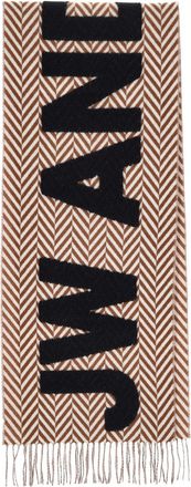 J.W.Anderson Logo Scarf In Virgin Wool And Alpaca
