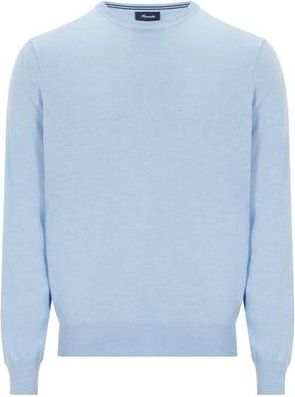 Façonnable Pullover aus Baumwolle und Seide in Blau