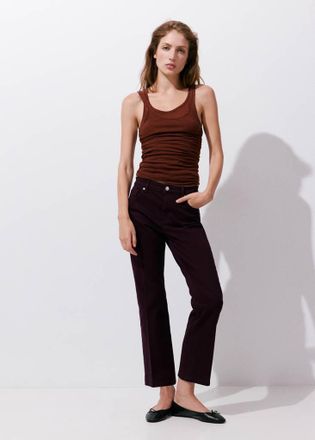 Mango Jeans sienna lie de vin - Femme - 32 - MANGO