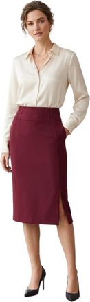 HUGO BOSS Vizena Bleistiftrock f&uuml;r Damen (Dunkelrot)