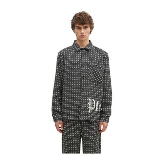 Pleasures Cross Work Shirt - Homme - Chemises - Gris - Taille: M