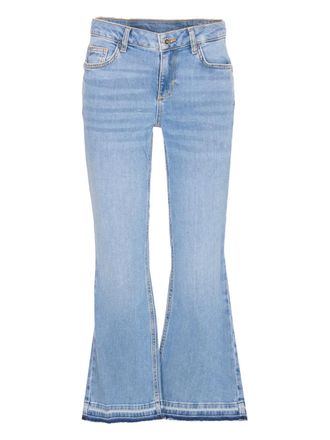 Liu Jo Bootcut-Jeans mit Logo-Schild - Blau