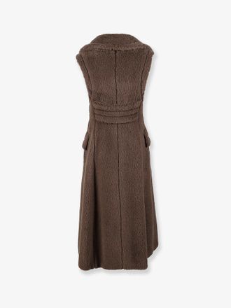 Max Mara Womens Coat Boario Alpaca-Blend Brown