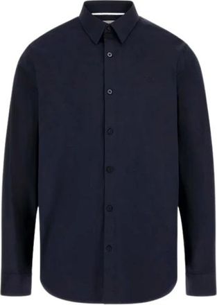 Guess Homme, Chemises, Bleu, Taille: XL Poplin Shirt