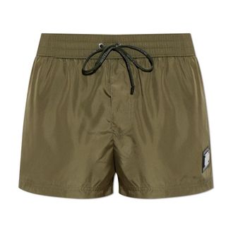 Dolce & Gabbana Logo-Plaque Badeshorts - - Swimwear - Herren - Gr&uuml;n - L