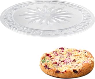 Westmark Tortenplatte, Ø 31 cm, Glasoptik, Bruchunempfindlich, Kunststoff, Transparent, 34552211