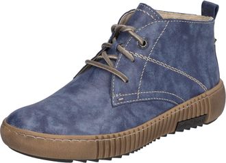 Josef Seibel Damen Schnürstiefeletten Maren 02,Weite G (Normal),Wechselfußbett,uebergangsstiefel,schnürboots,warm,Boots,Blau (Ocean) / 530,36 EU