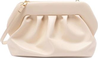 Themoir&egrave; Femme, Sacs, Beige, Taille: ONE Size Pochette fronc&eacute;e