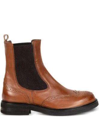 Del Duca bottes en cuir - Marron