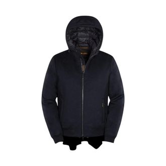 Moorer Homme, Vestes, Bleu, Taille: 2XL Oniro LSL Hooded Bomber