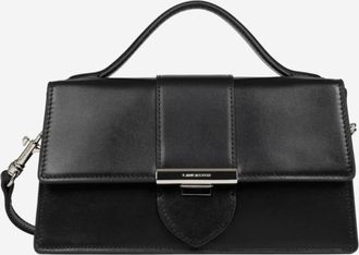 Lancaster Handtasche Lancaster Sac rabat avec fermoir Paris Ily Noir