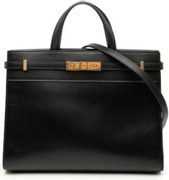Saint Laurent Pre-owned Manhattan Satchel - Femme - Pre-owned - Noir - Taille: ONE Size