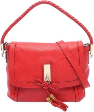 Gucci Pre-owned Bella Leather 2way Shoulder Bag - Femme - Pre-owned - Rouge - Taille: ONE Size