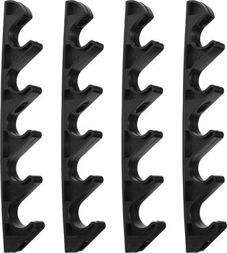 Artibetter 4 Stück Gang Verstellbarer Kunststoff Verbindungshaken für Outdoor Klappliegestuhl Stabiler Fünfzahn Haken für Gartenstuhlhalterung Sicherer Sitzverbi