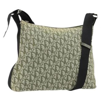 Dior Sac bandouli&egrave;re Vintage Trotter en toile Pre-owned - Femme - Pre-owned - Vert - Taille: ONE Size